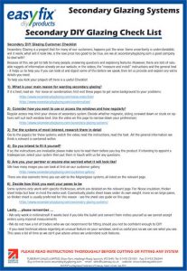 Secondary Glazing for the best value heat and noise insulation